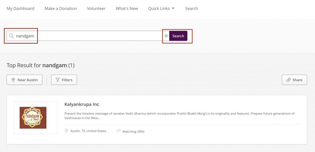 Corporate Matching Fund – Nandgam Haveli